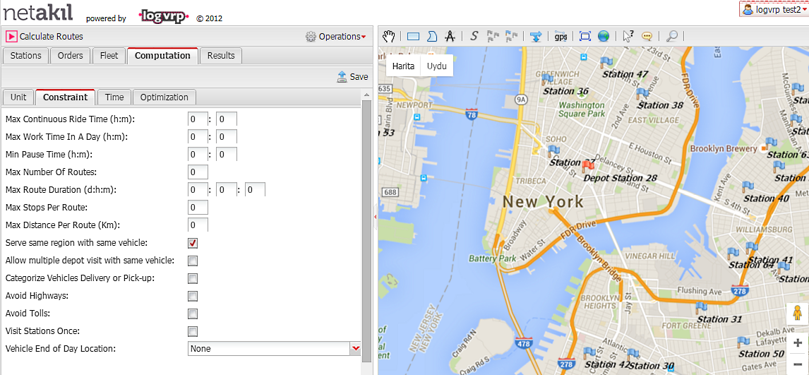 logvrp - Documents - Route Optimization and Fleet Planning Web Application